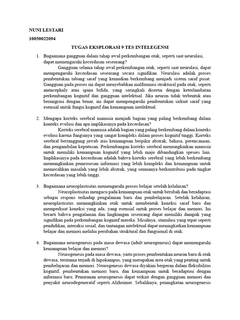 Neurotik Intelegensi | PDF