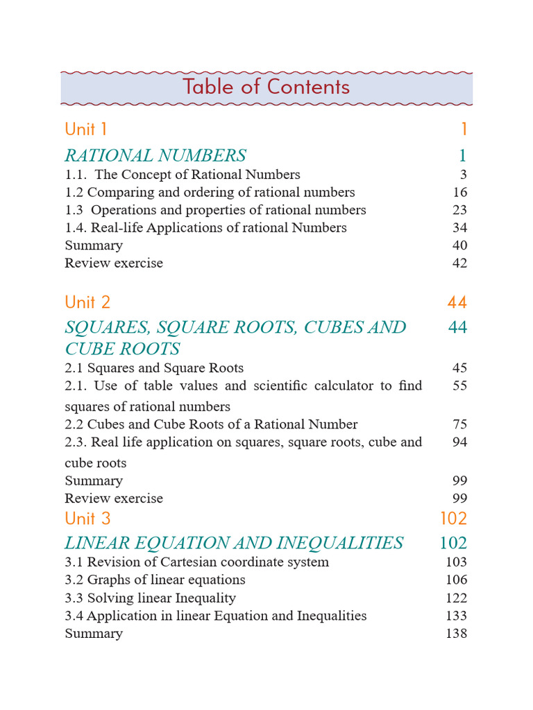 Math-G8-STUD_BOOK-Print | PDF | Numbers | Rational Number