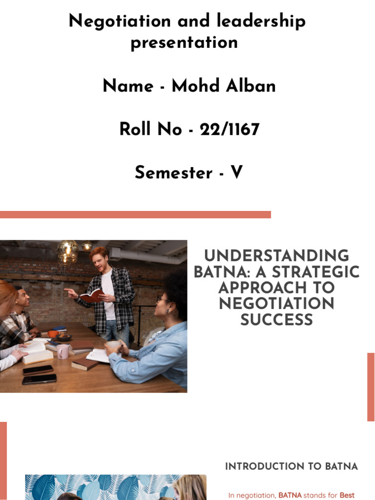 Wepik Understanding Batna A Strategic Approach To Negotiation Success 20241016171626G8zh | PDF ...