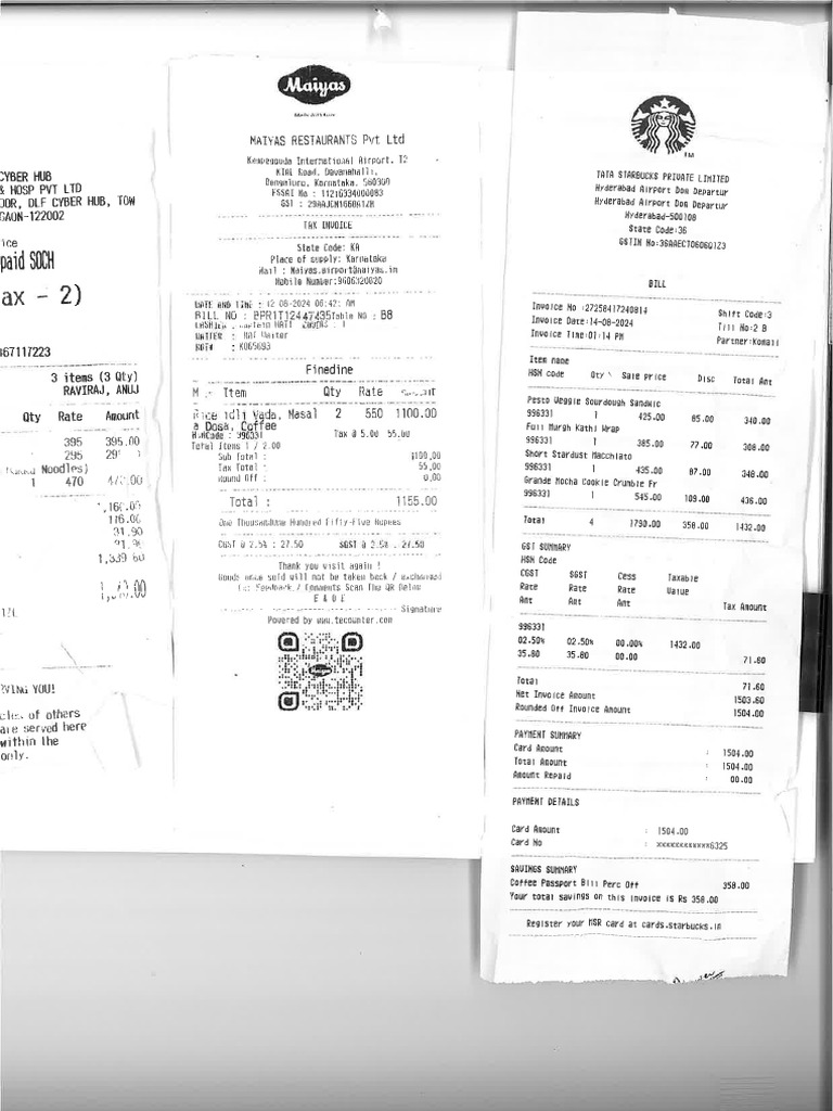 Food Bill | PDF