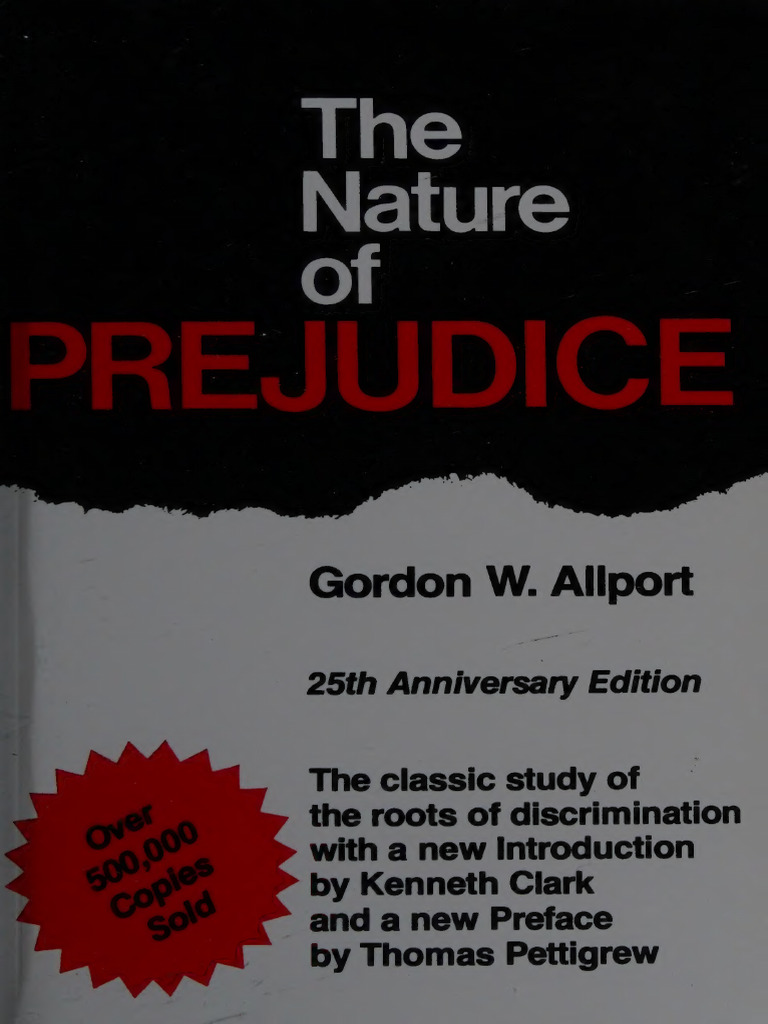 The Nature of Prejudice | PDF | Prejudices | Race (Human Categorization)