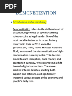 Demonetization Project Class12 Economics | PDF