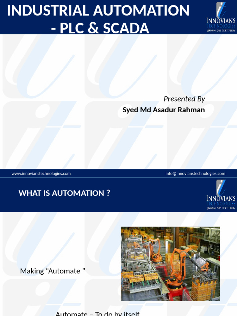 Industrial Automation | PDF | Programmable Logic Controller | Automation