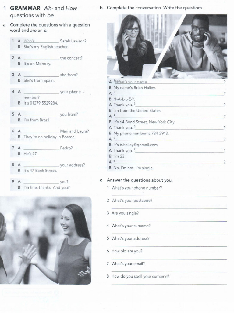 Repaso WH Words - Unit 2B | PDF