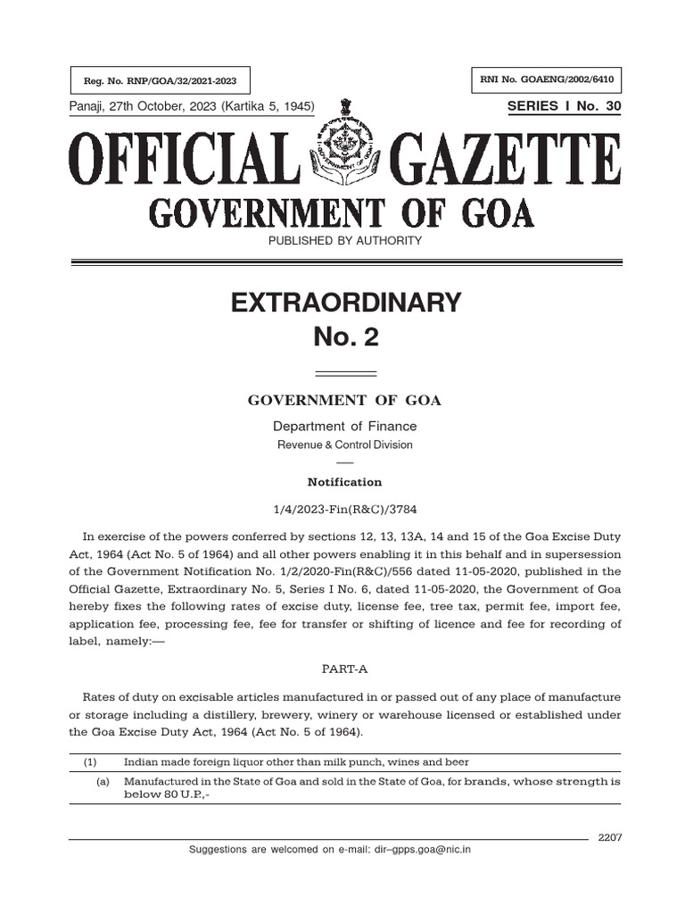 Principal Notification 2023 | PDF