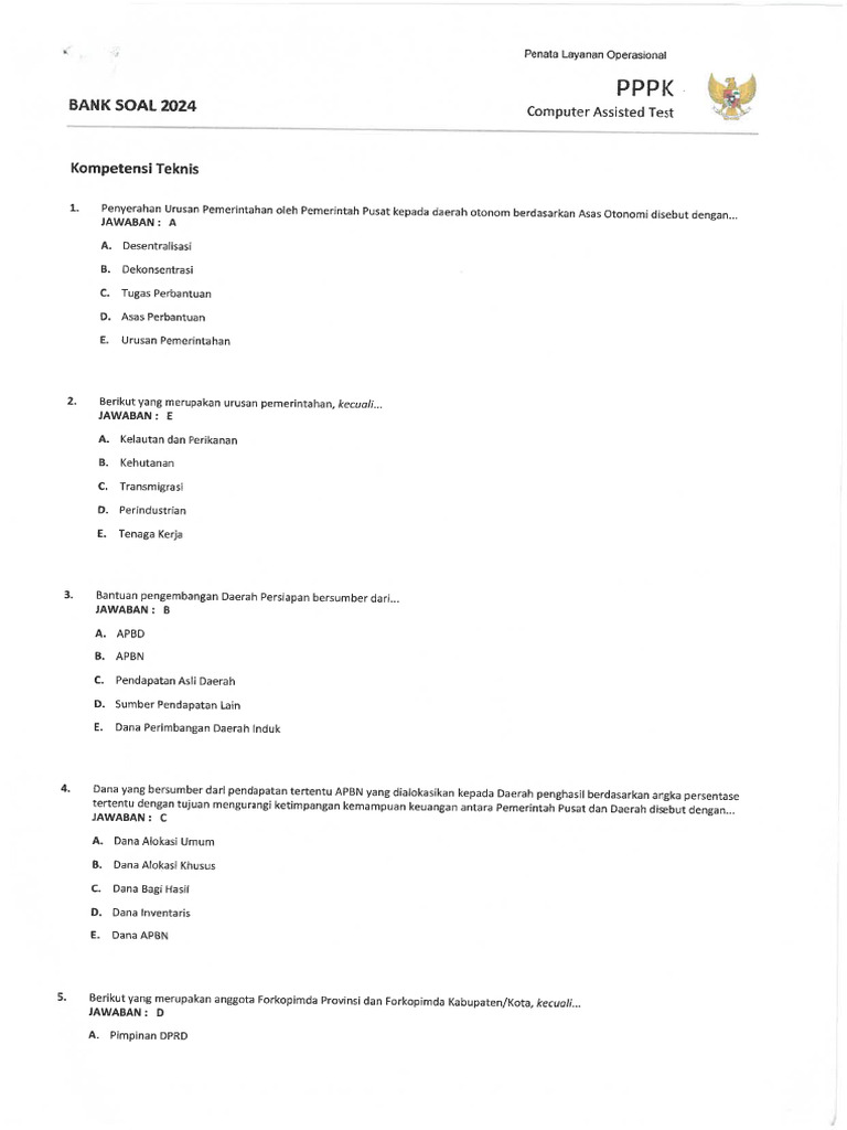 BS1 Penata Layanan Operasional | PDF