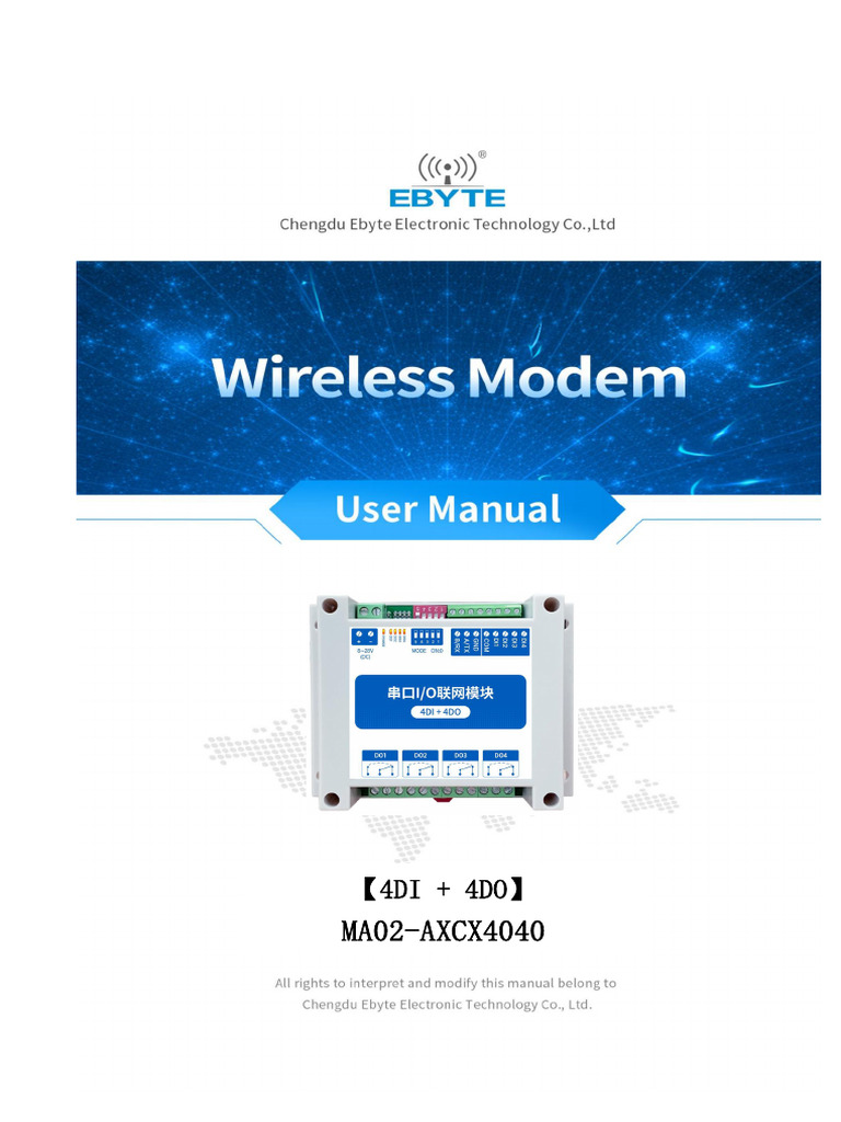 【4DI+4DO】MA02-AXCX4040_UserManual_EN_v1.0 | PDF | Input/Output | Switch