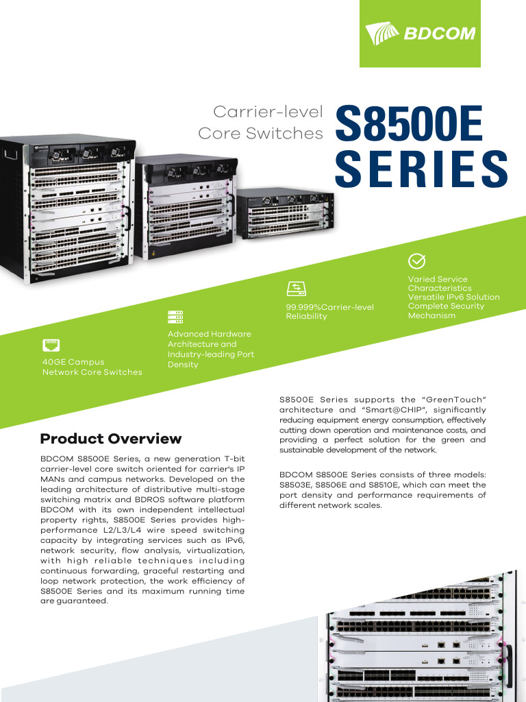 BDCOM_S8500E Series | PDF | Computer Network | I Pv6