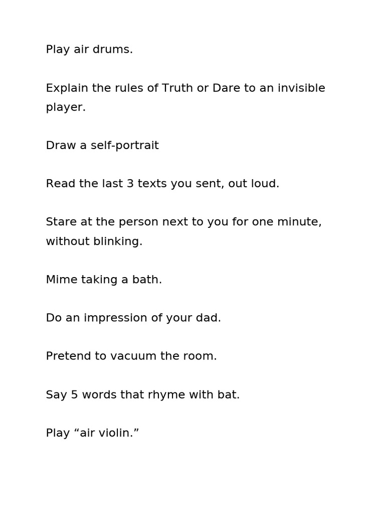 Esl Excersise Truth or Dare | PDF