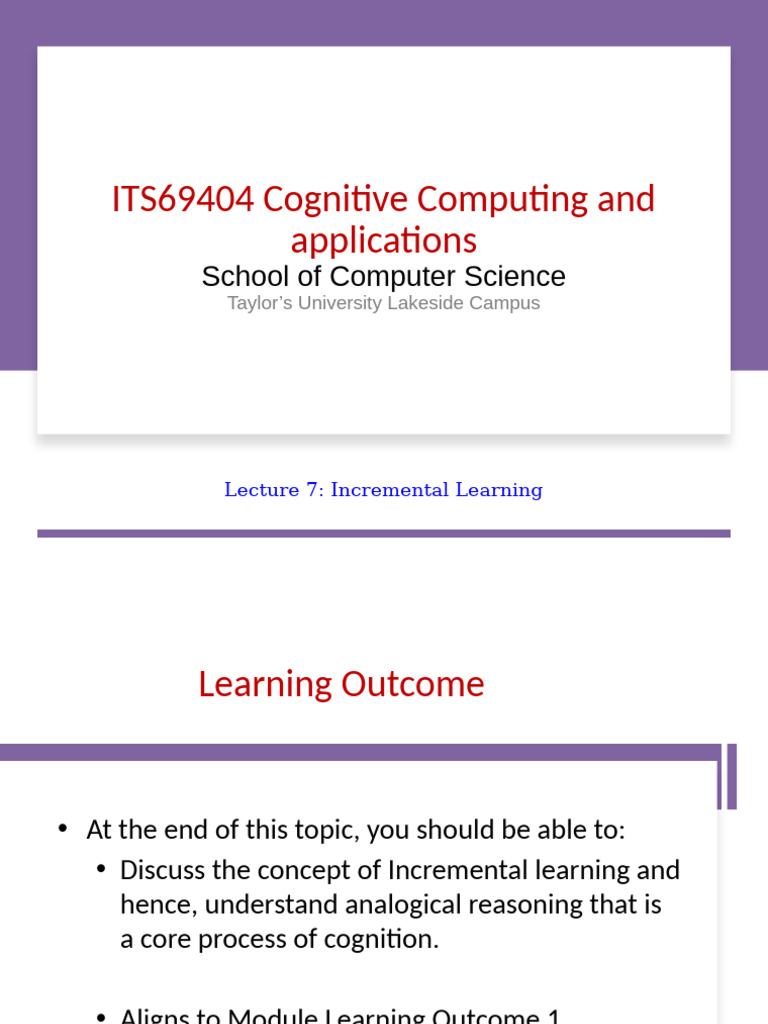 Incremental Learning | PDF | Machine Learning | Artificial Intelligence