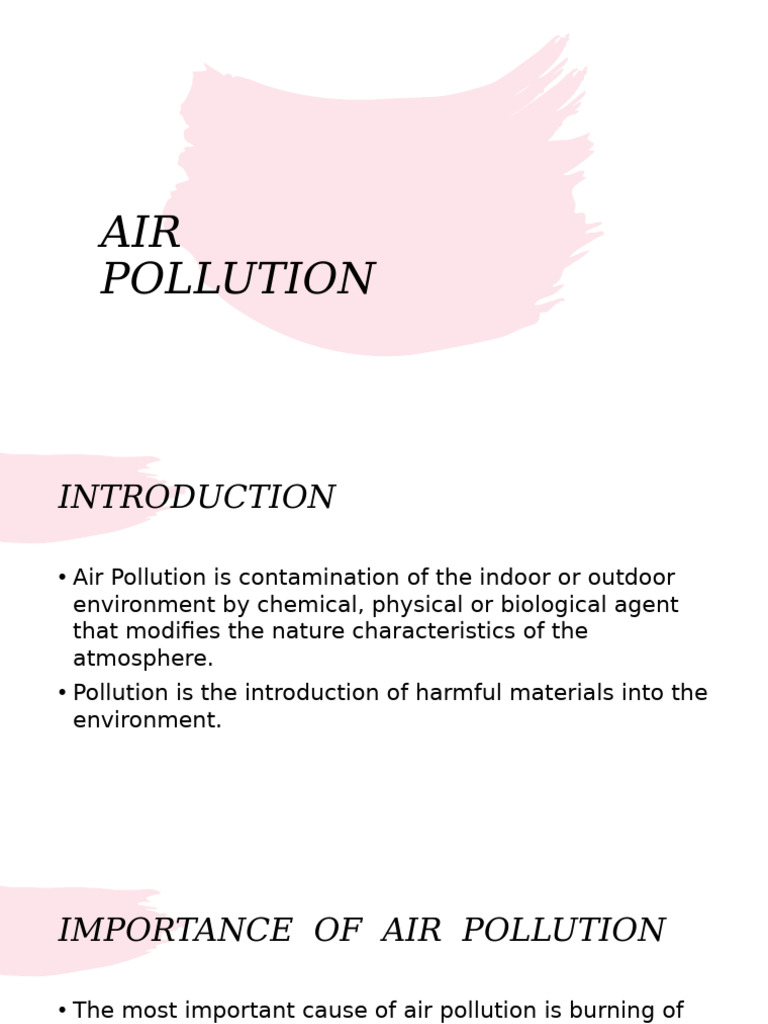 Air Pollution | PDF