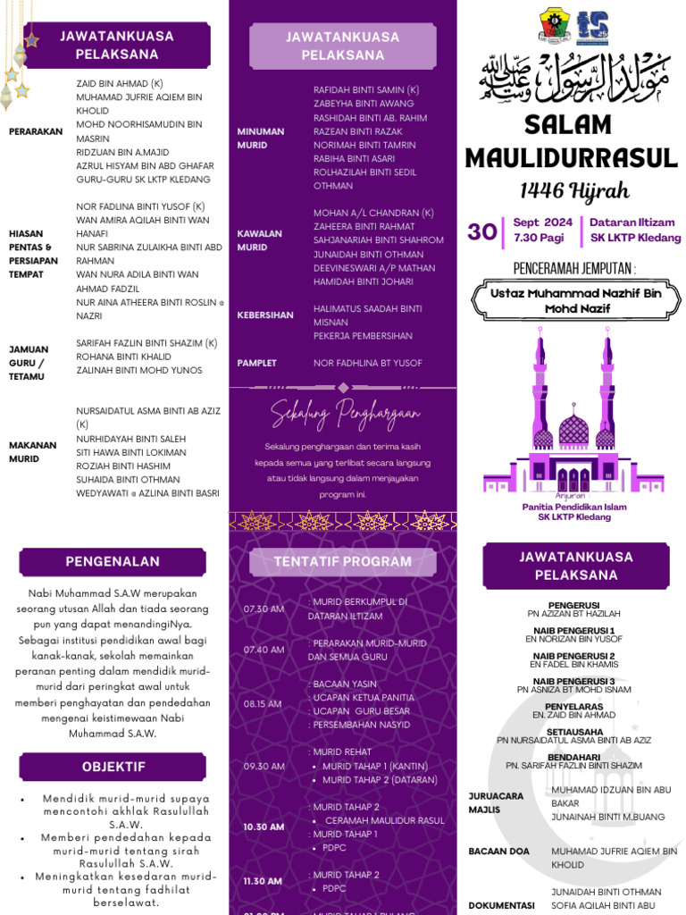 Template Maulidur Rasul | PDF