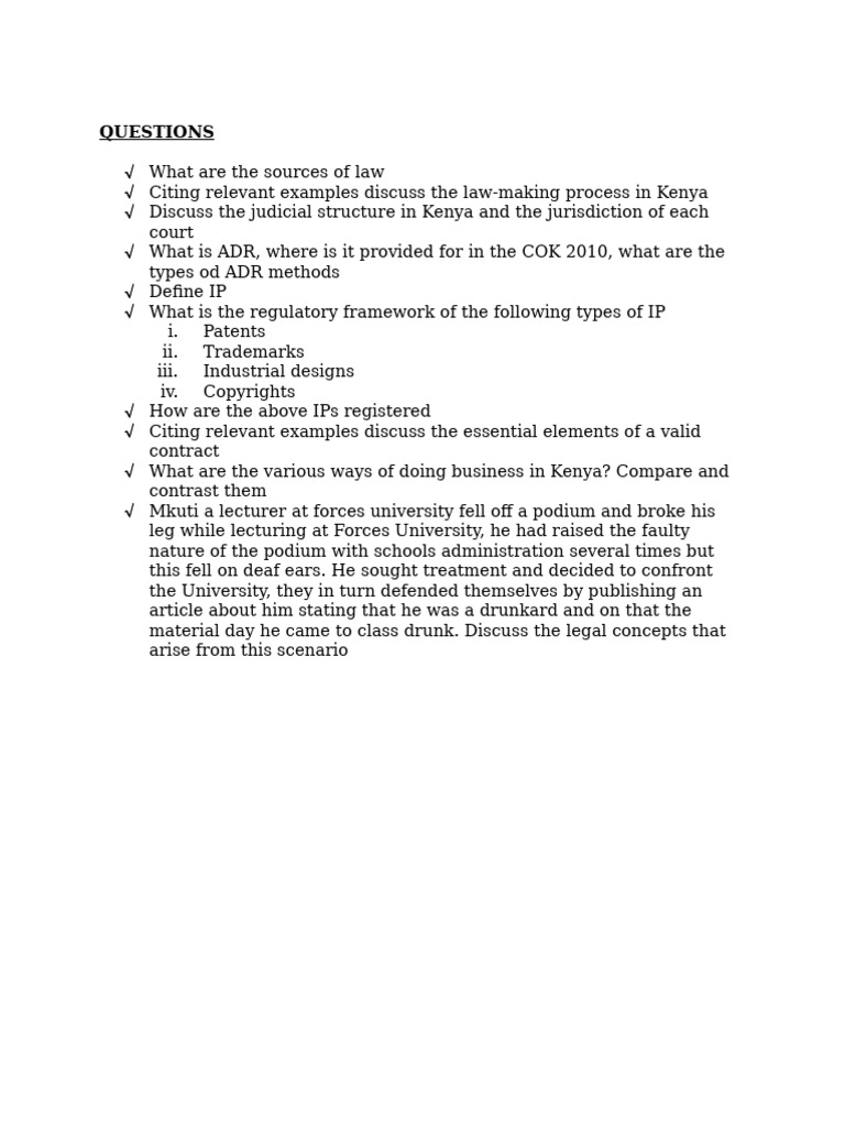 Revision Questions | PDF