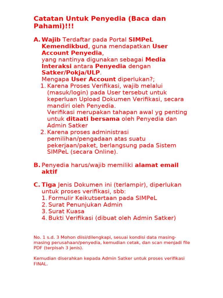 1 - Formulir Pendaftaran SIMPeL - 2018 - CONTOH - FORM | PDF