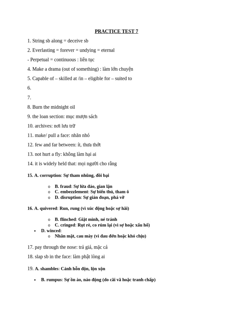 Practice Test | PDF