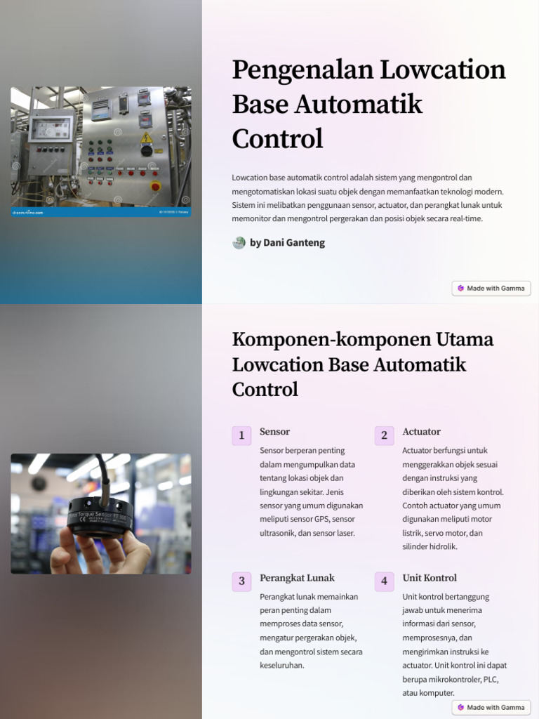 Pengenalan Lowcation Base Automatik Control | PDF