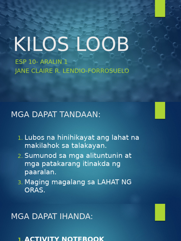 Esp Q1 Aralin 1 | PDF