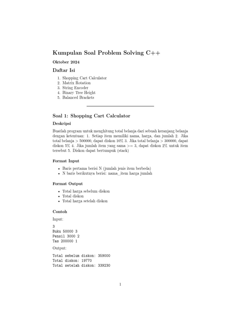 Problem Solving Doc | PDF