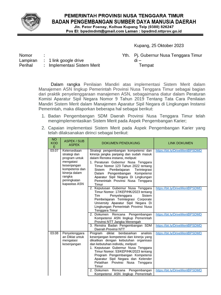 lama_BKD evidence Sistem Merit | PDF