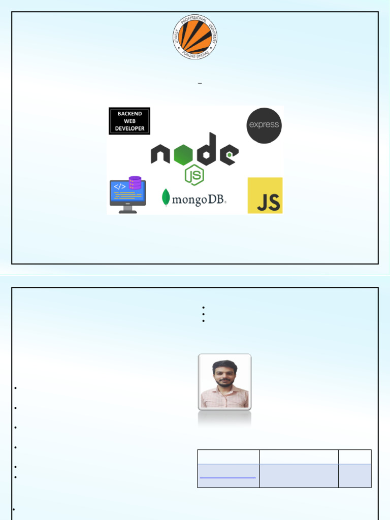 Registration Invited for Short Term Course on Backend Development ... Registration Invited for Short Term Course on Backend Development ...