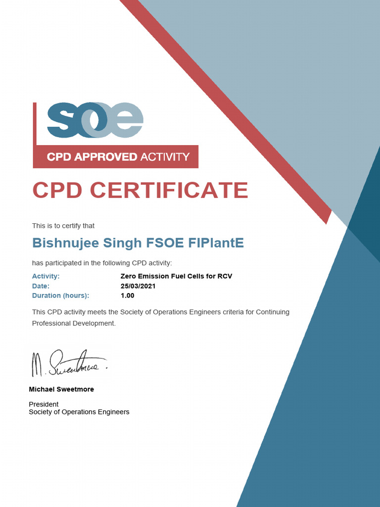 SOE 99 CPD Approved Activity 25 03 2021 | PDF
