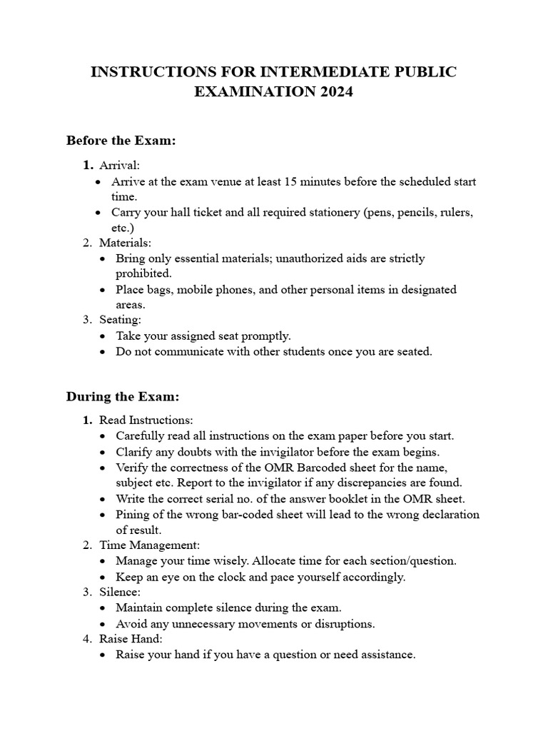Instructions for Ipe | PDF