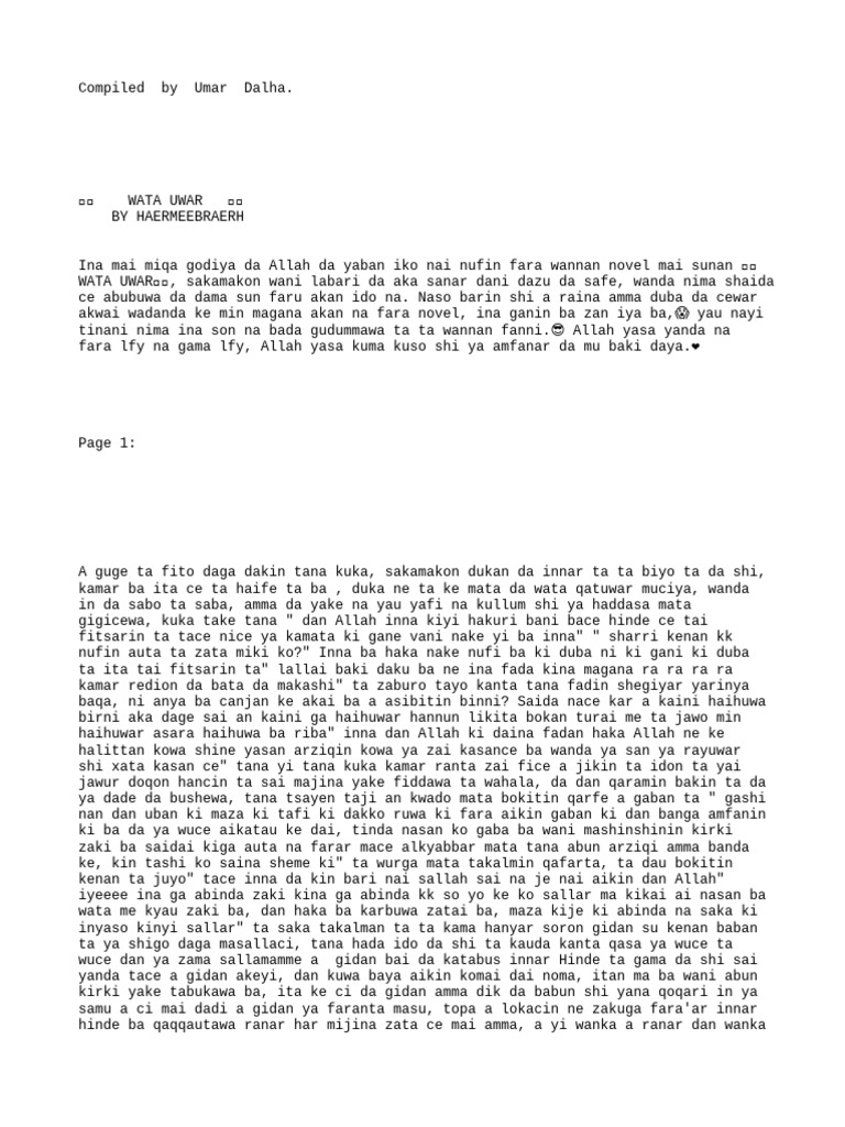 WATA UWAR..Complete | PDF