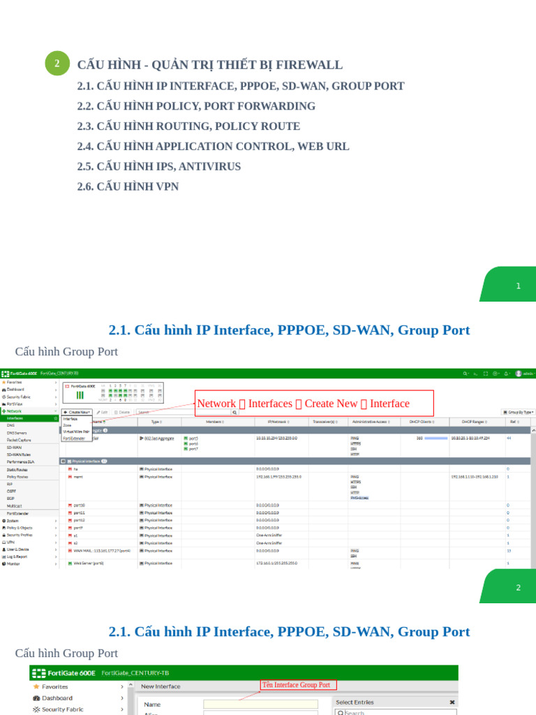 Basic Config Fortigate | PDF