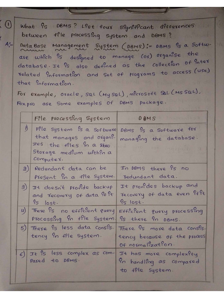 DBMS Assignment - 1 | PDF