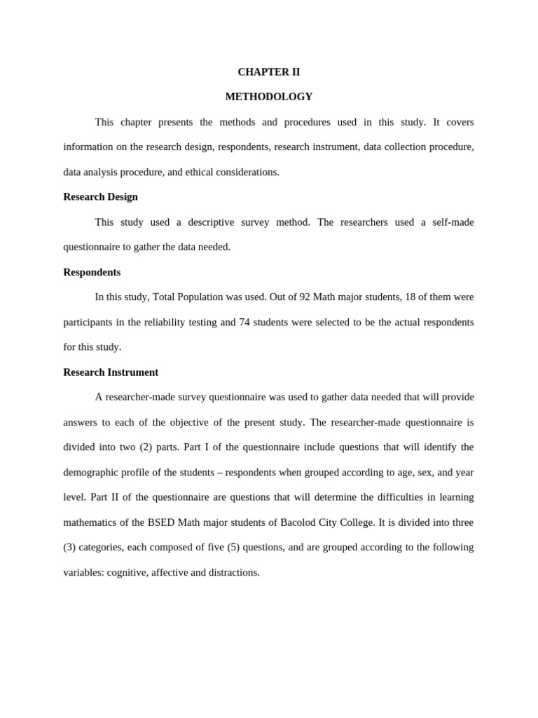 Methodology for Math Learning Study | PDF