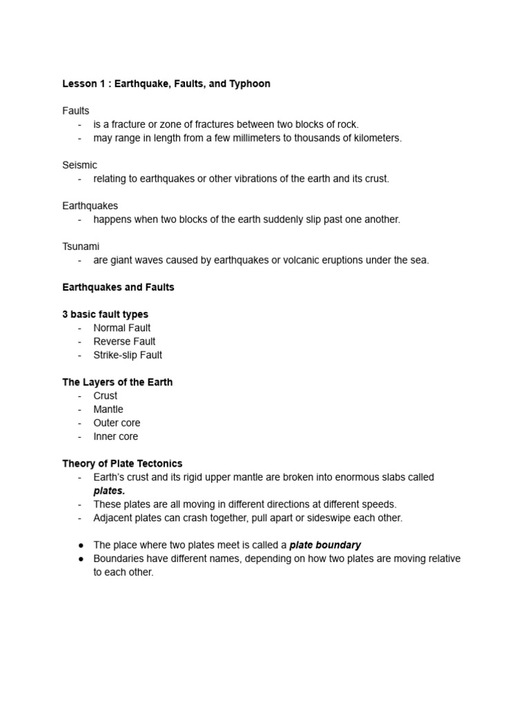 Science Notes - Quarter 2 | PDF | Earthquakes | Meteoroid
