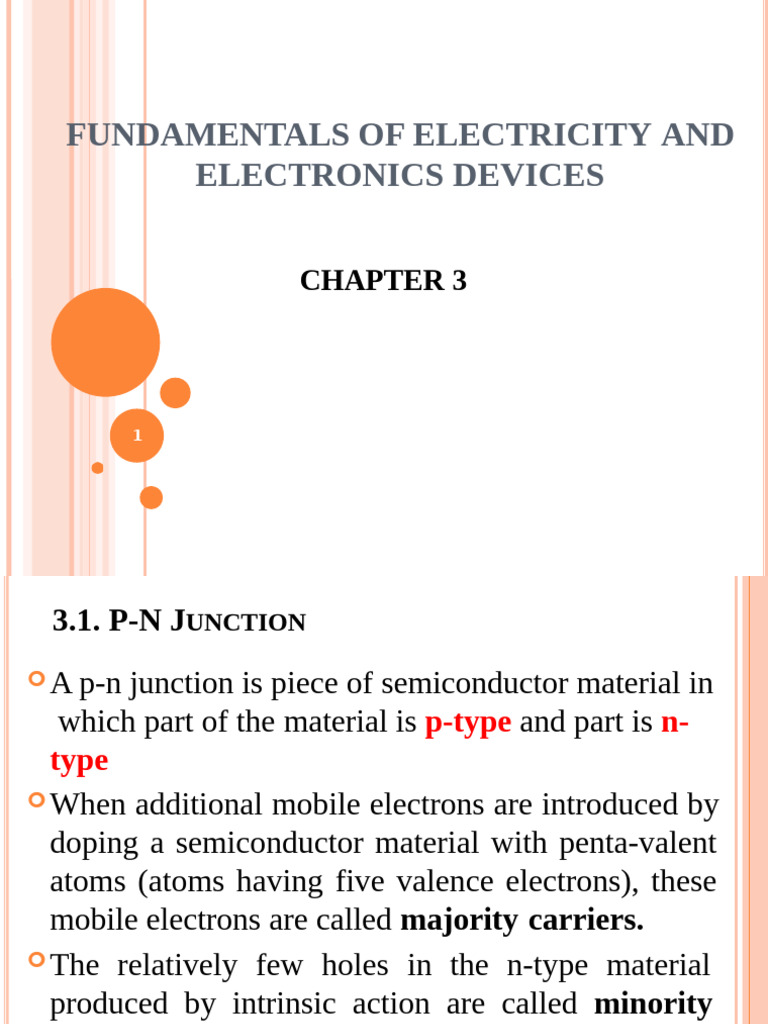 CH 3 PPT | PDF | P–N Junction | Electrical Resistance And Conductance