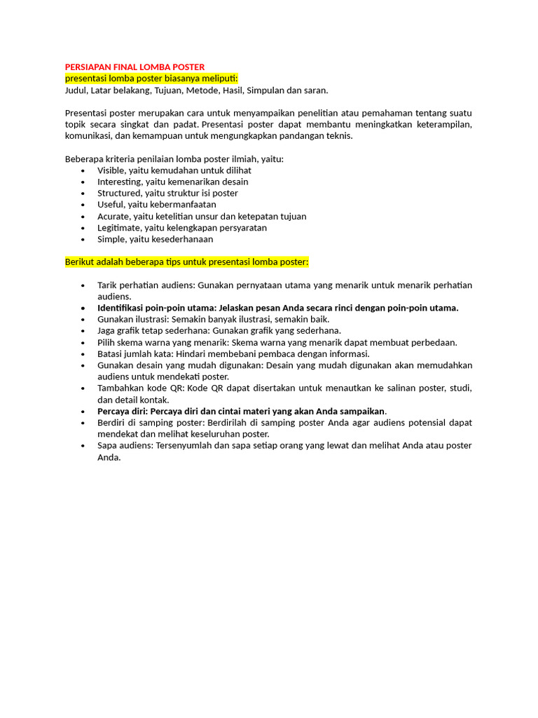 PERSIAPAN JUARA 1 | PDF