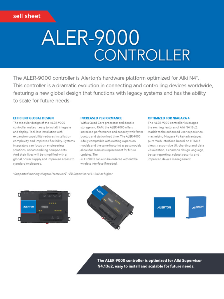 Ba Bms Alerton ALER 9000 SellSheet ENG | PDF | Computing | Computer Science
