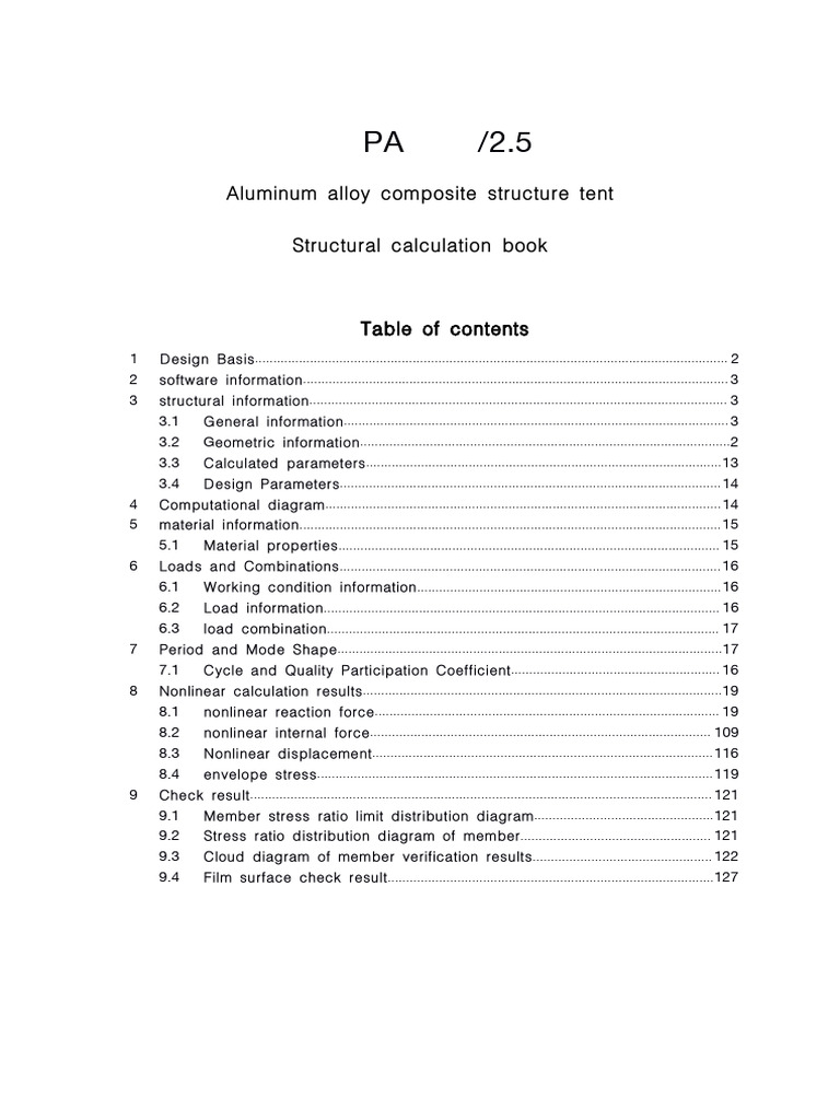 PA3-6-2.5 Structural Certification | PDF