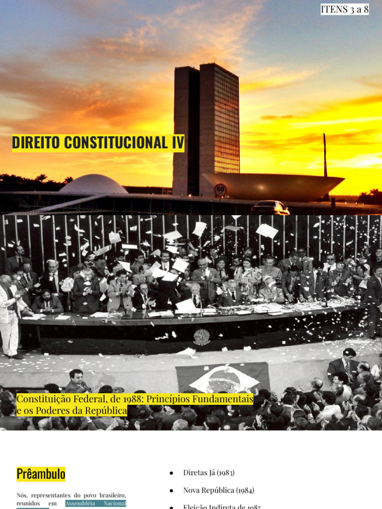 Princípios e Objetivos da CF/88 | PDF | Constituição | Democracia