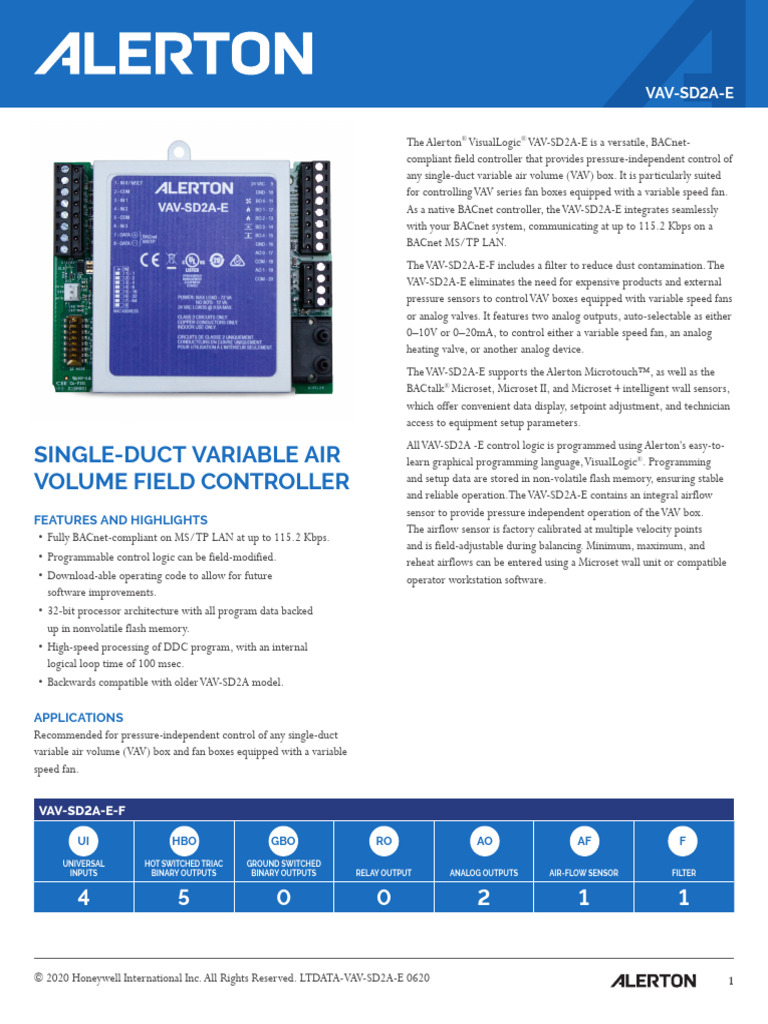 hbt-bms-VAV-SD2A-E-datasheet | PDF | Electrical Engineering | Computer ... hbt-bms-VAV-SD2A-E-datasheet | PDF | Electrical Engineering | Computer ...