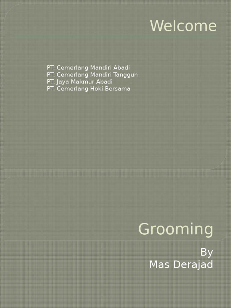 Grooming_Kerapihan_and_Attitude_Sikap | PDF