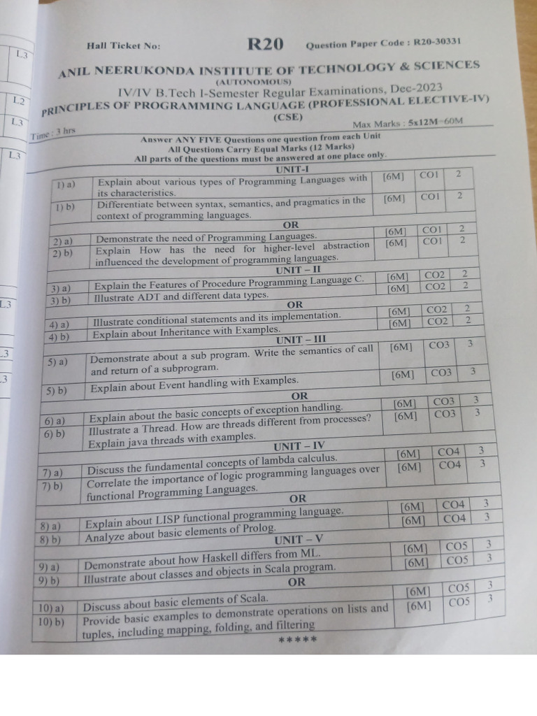 4_4 Prev Questions R20 | PDF | Regression Analysis | Cloud Computing