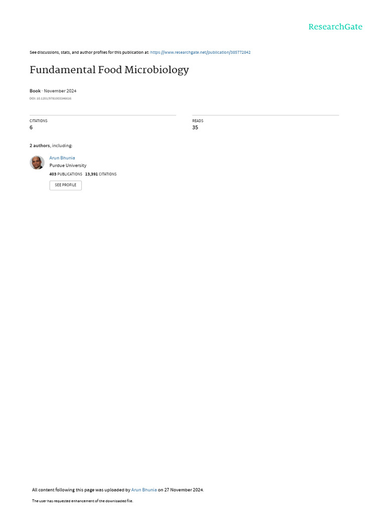 FundamentalFoodMicroPreview 6E 10.1201 9781003346616 | PDF | Bacteria ...
