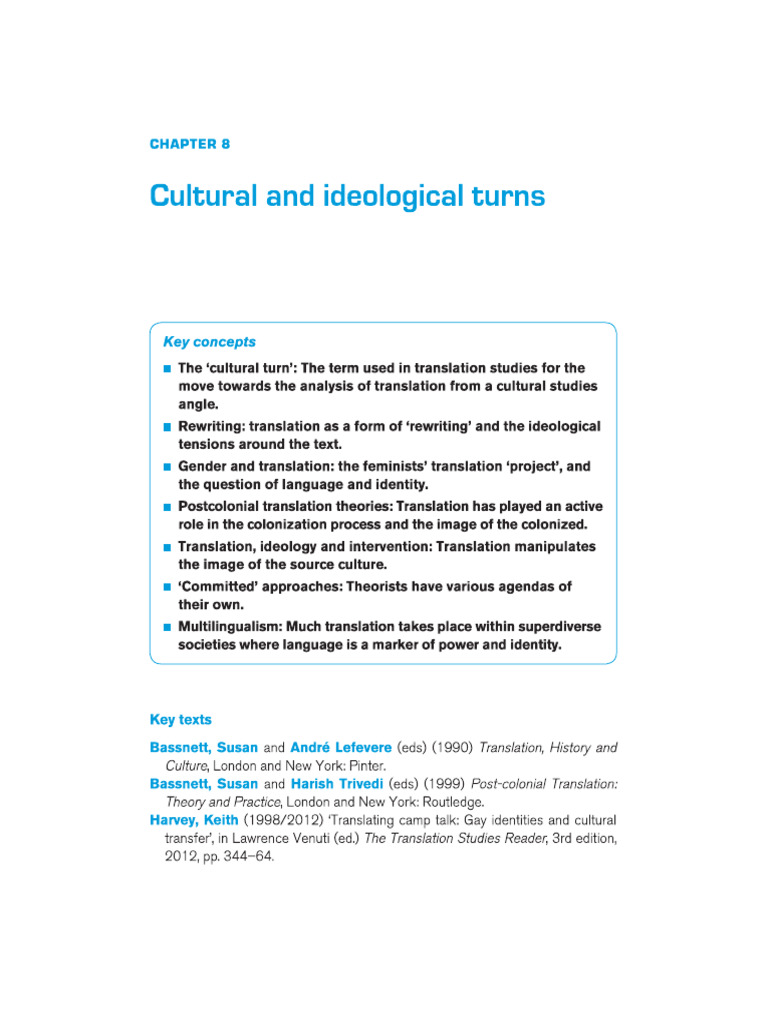 The Cultural Turn - Excerpts - Jeremy Munday | PDF