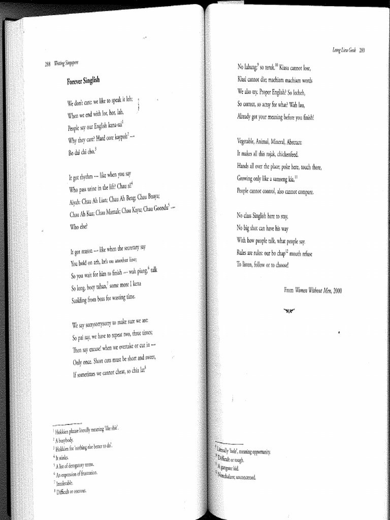 Leong Liew Geok - Forever Singlish | PDF