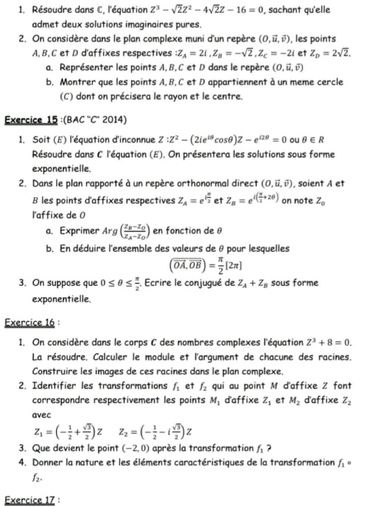 PDF - 2nombres Complexe 3 | PDF