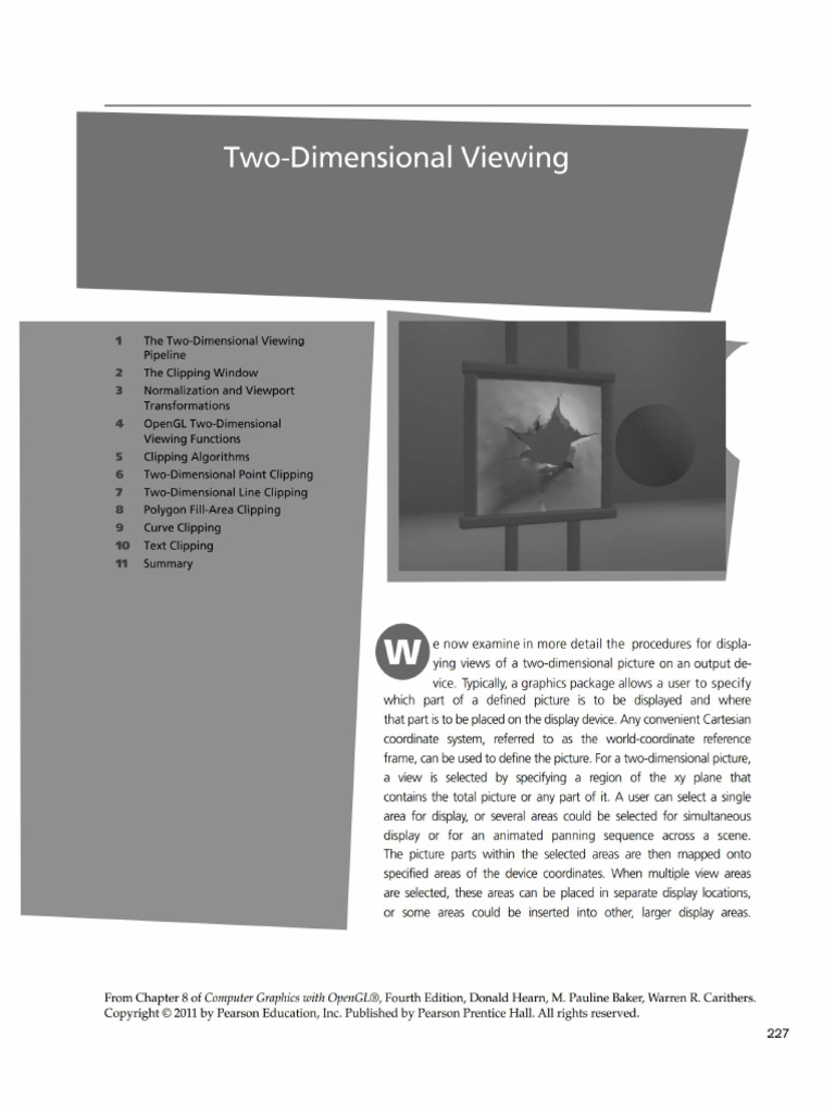 Two Dimensional Viewing | PDF