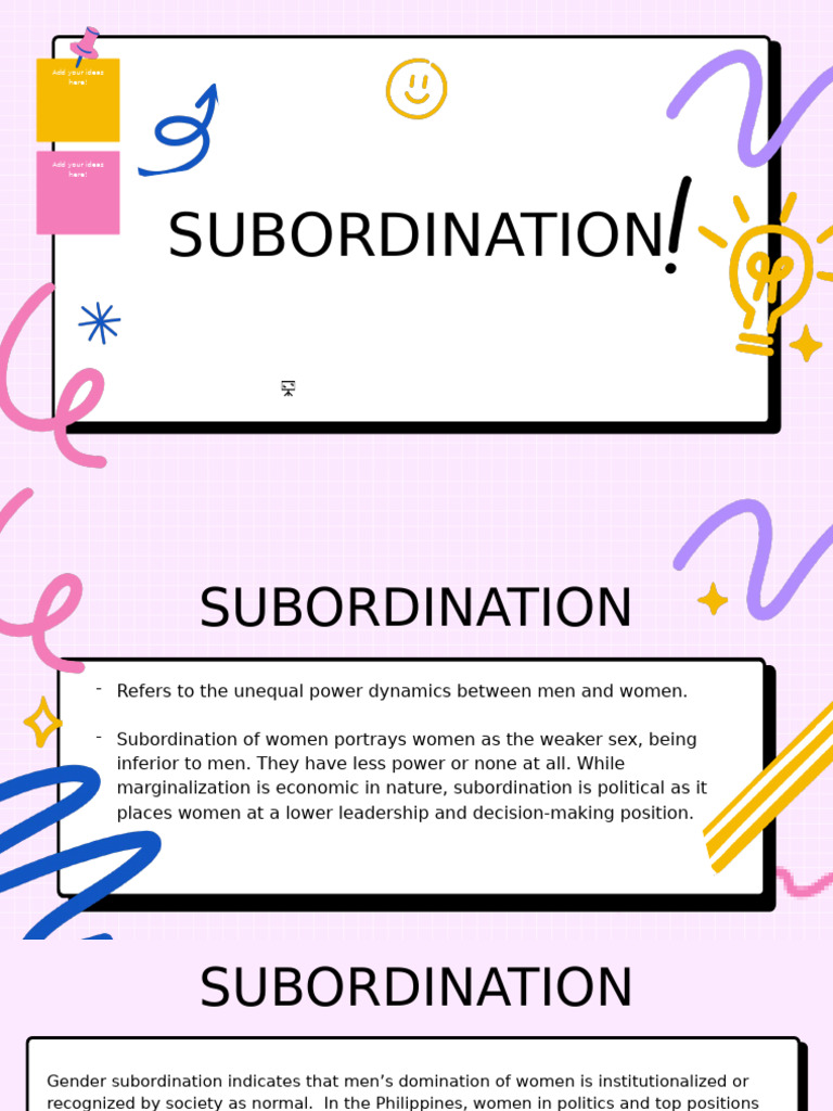 Subordination | PDF