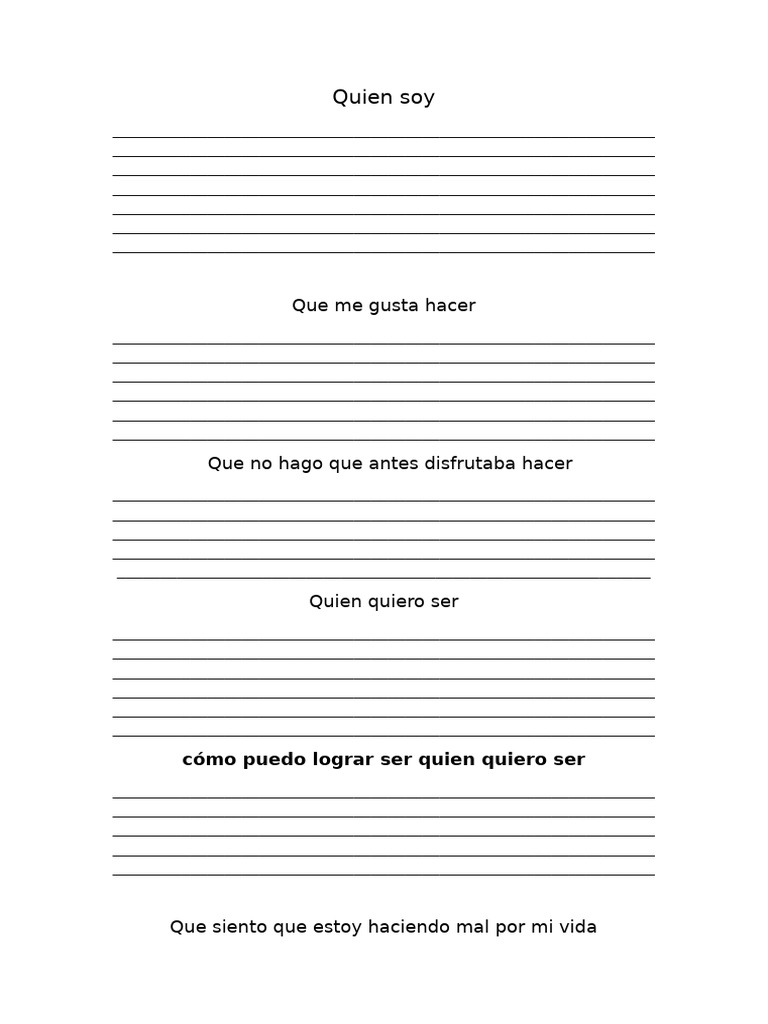 Quien Soy | PDF
