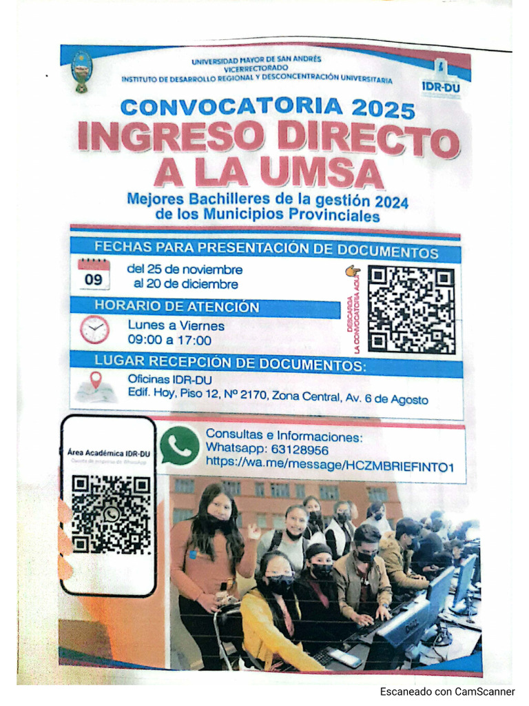 Conocatoria UMSA | PDF