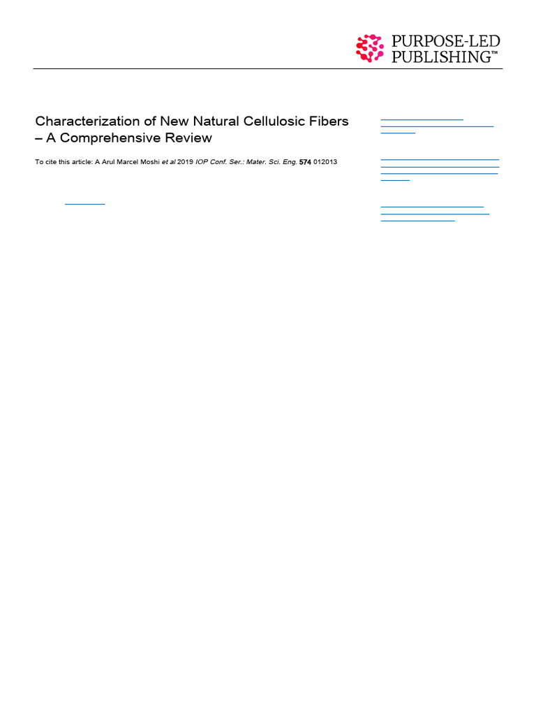 Arul Marcel Moshi 2019 IOP Conf. Ser. Mater. Sci. Eng. 574 012013 | PDF ...