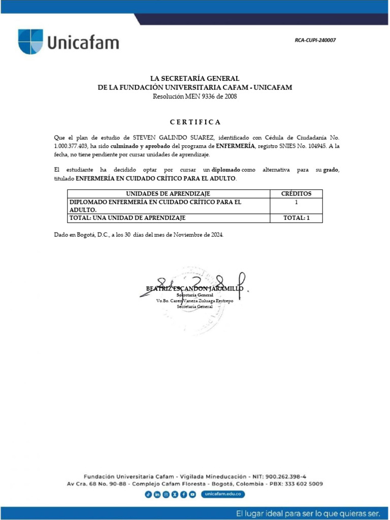 CERTI,STEVENGALINDO2024 | PDF
