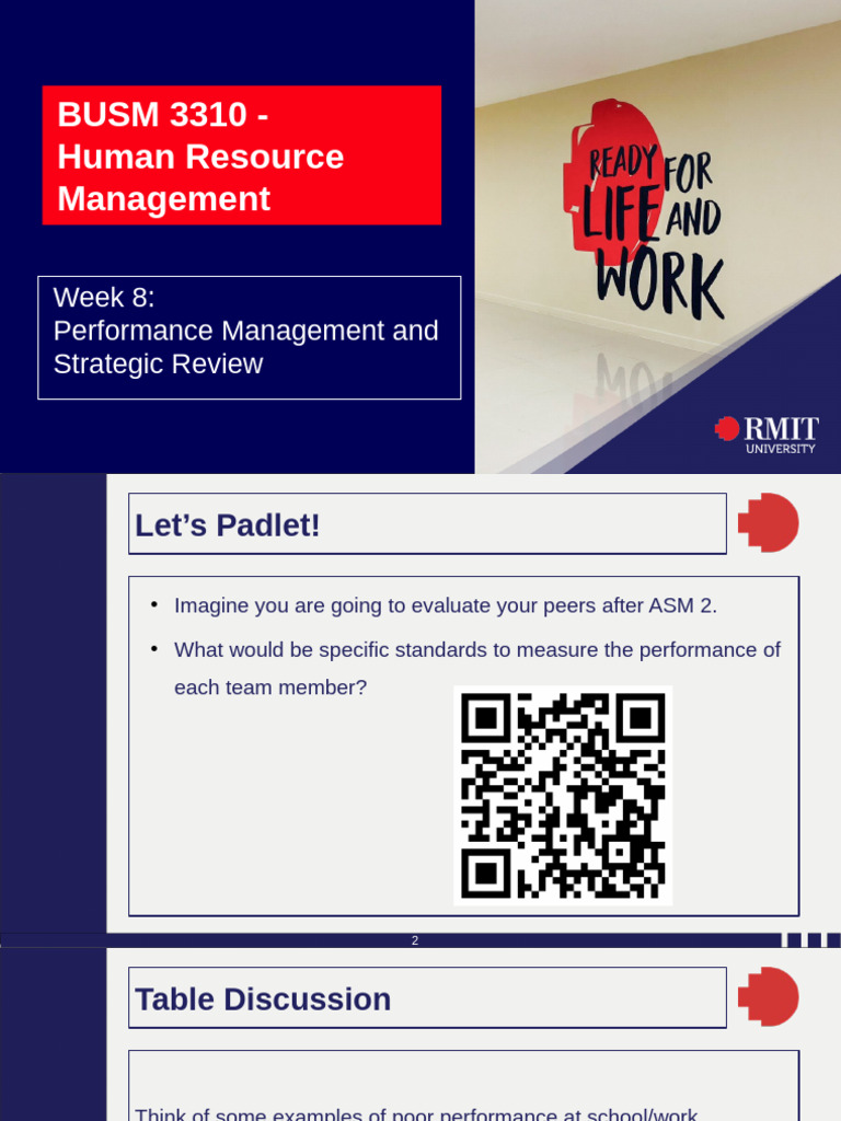 W8 - Performance Mana and Strategic Review | PDF | Performance Appraisal | Cognitive Science